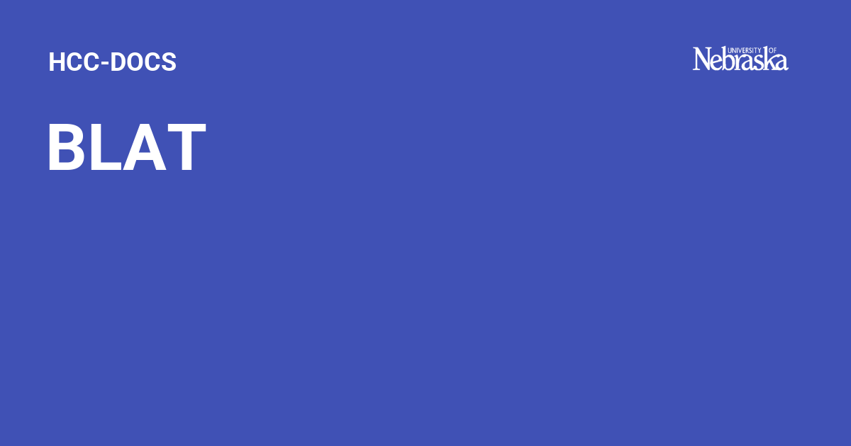 BLAT - HCC-DOCS