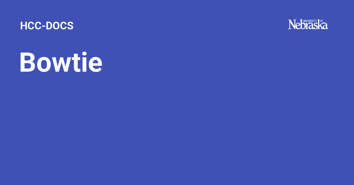 Bowtie - HCC-DOCS
