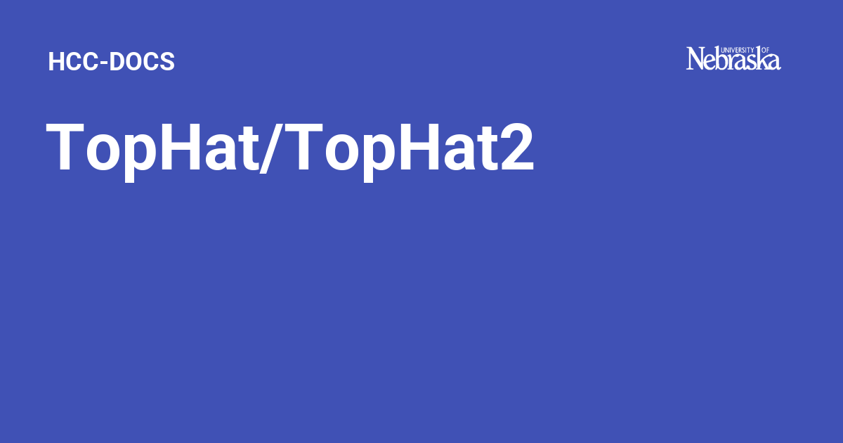 TopHat/TopHat2 - HCC-DOCS
