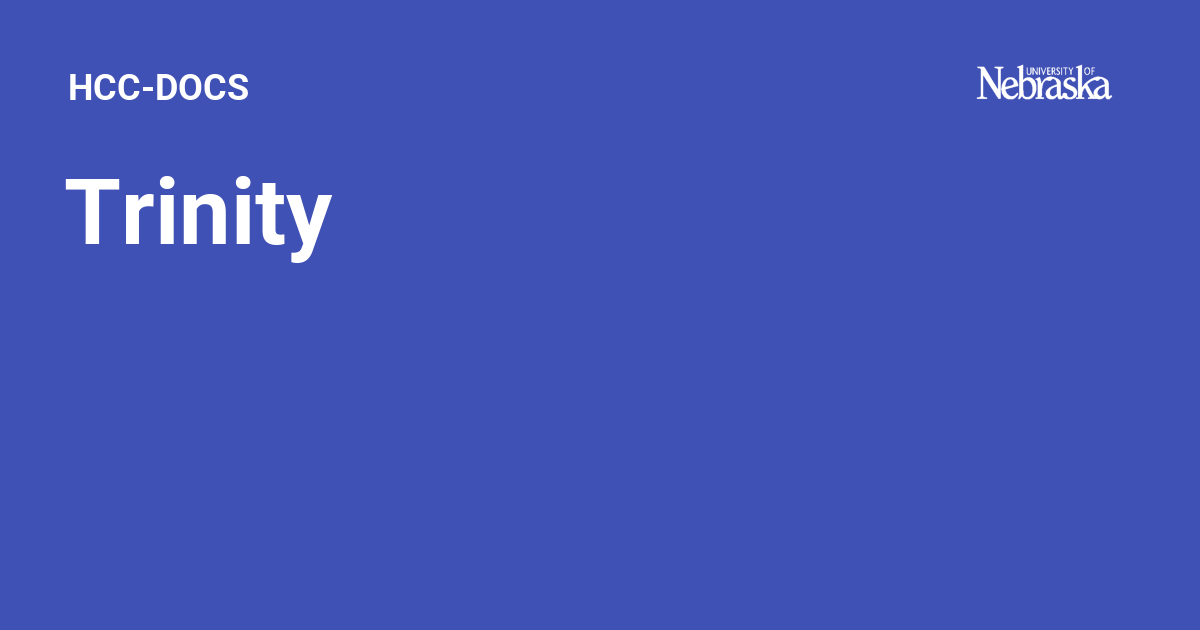 Trinity - HCC-DOCS