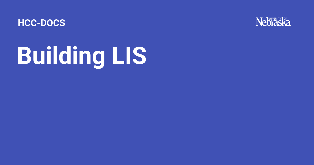 Building LIS - HCC-DOCS