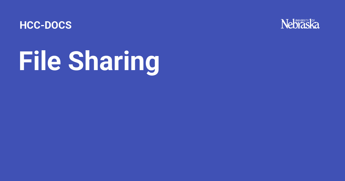 File Sharing - HCC-DOCS